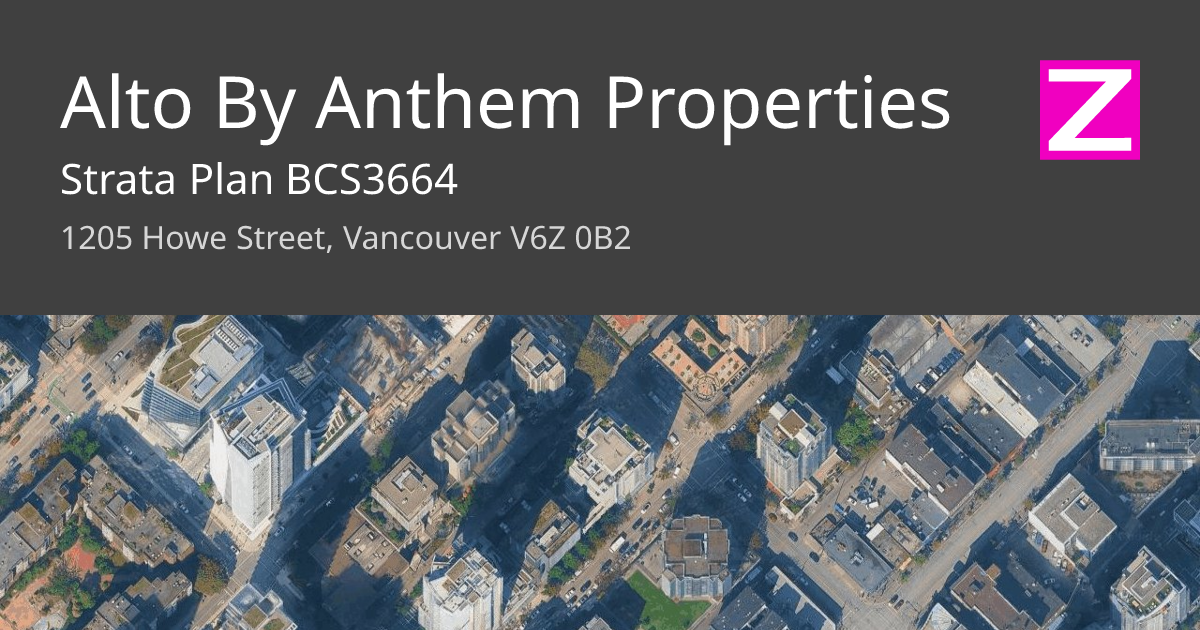 Alto - 1205 Howe Street, Vancouver | Strata Plan BCS3664
