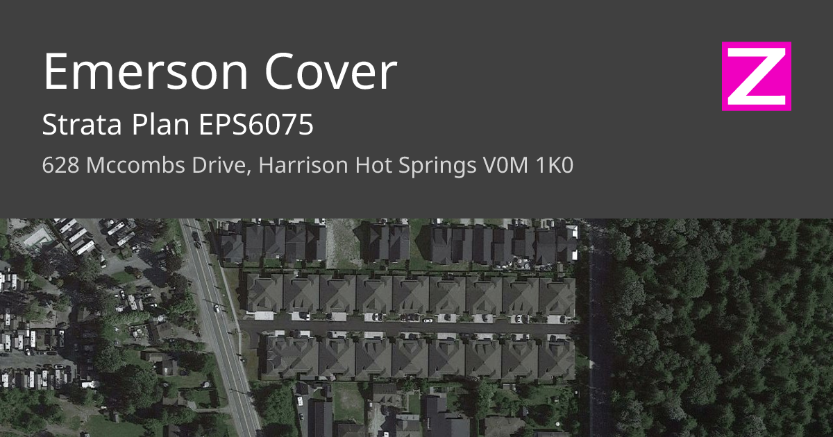 Emerson Cover - 628 Mccombs Drive, Harrison Hot Springs | Strata Plan ...