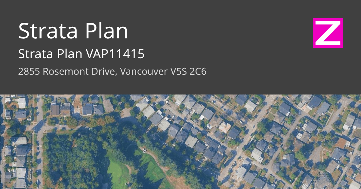 2857 Rosemont Drive, Vancouver | Strata Plan VAP11415